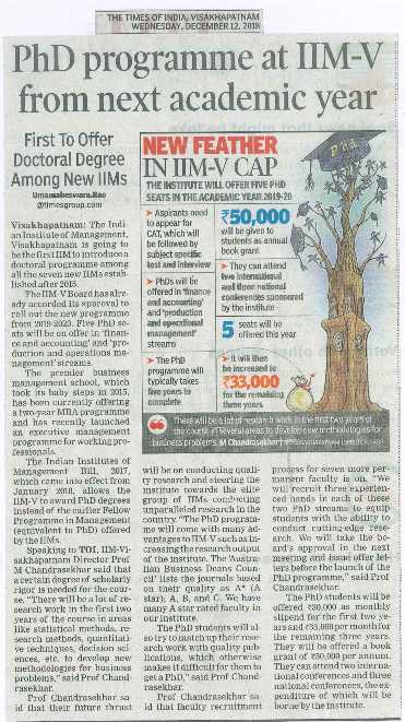 IIMV - Indian Institute of Management Visakhapatnam